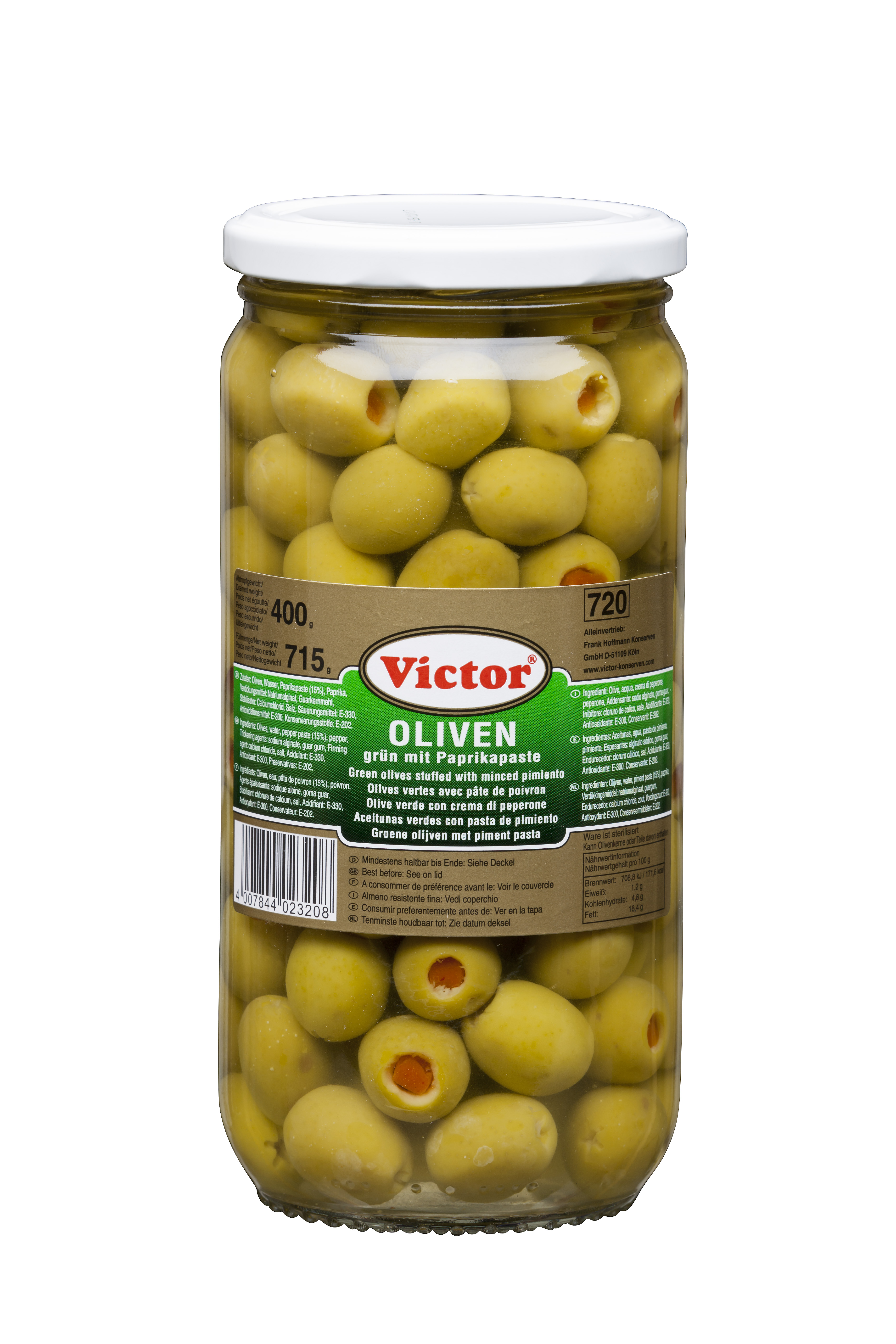 Olives in jars – green filled with red peppers | Frank Hoffmann ...
