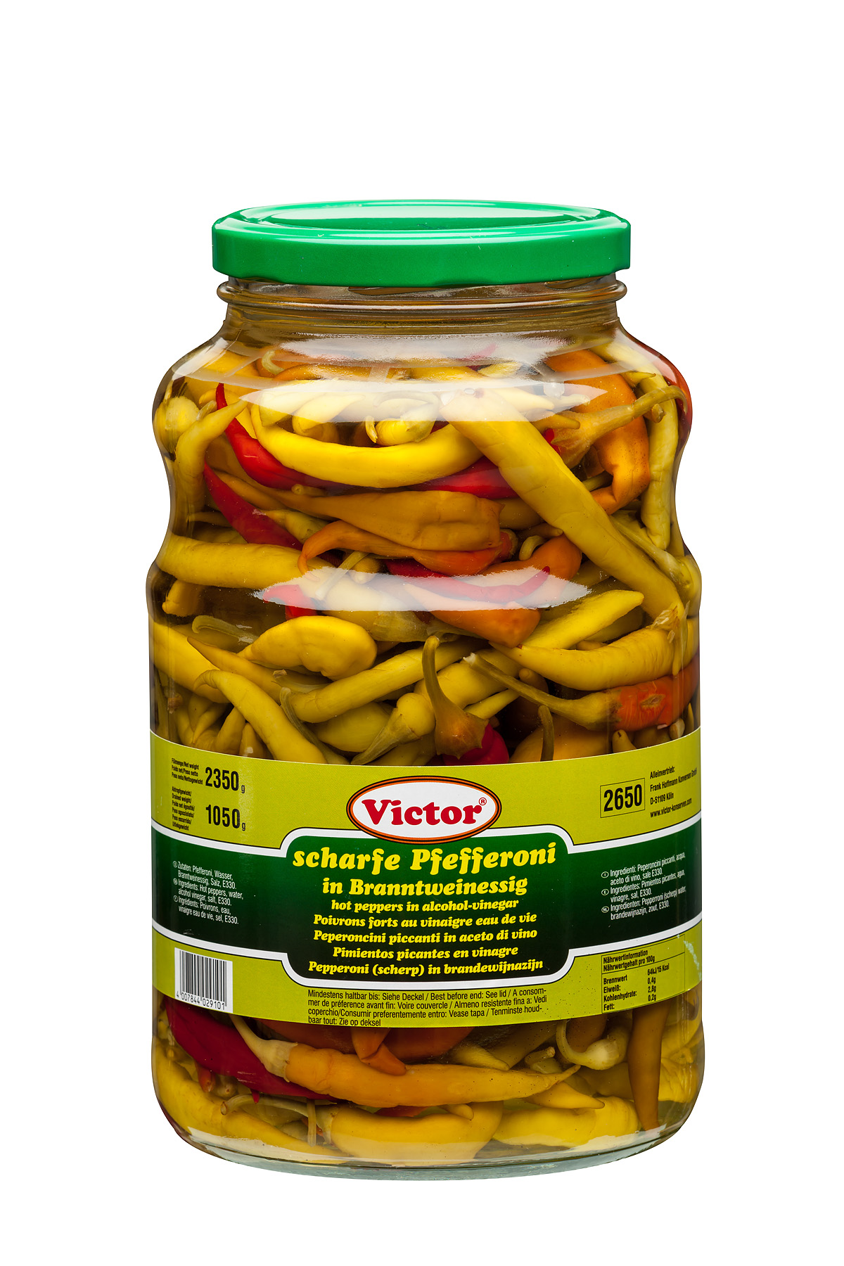 Pfefferoni scharf in Gläsern | Frank Hoffmann Konserven GmbH