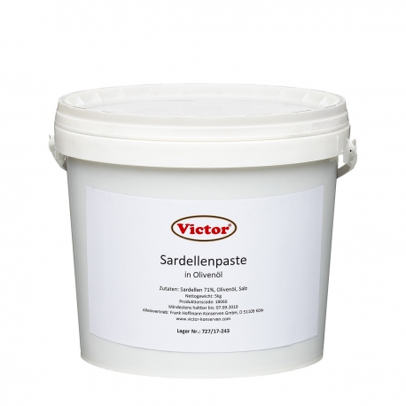 Sardellenpaste in Eimer – in Olivenöl | Frank Hoffmann Konserven GmbH