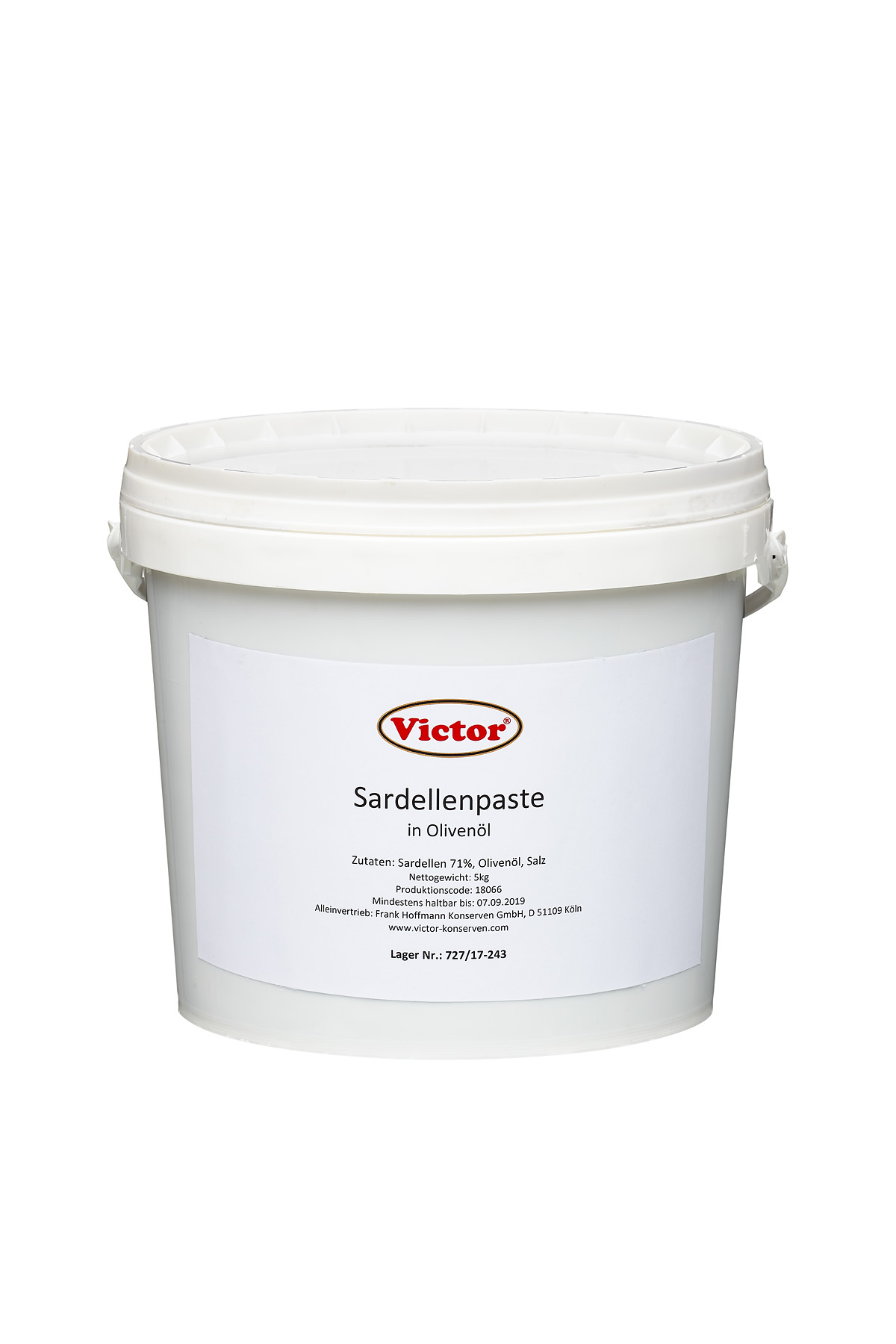 Sardellenpaste in Eimer – in Olivenöl | Frank Hoffmann Konserven GmbH